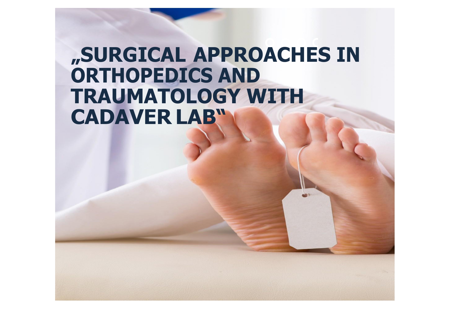 Tečaj „Surgical Approaches in Orthopedics and Traumatology with Cadaver ...